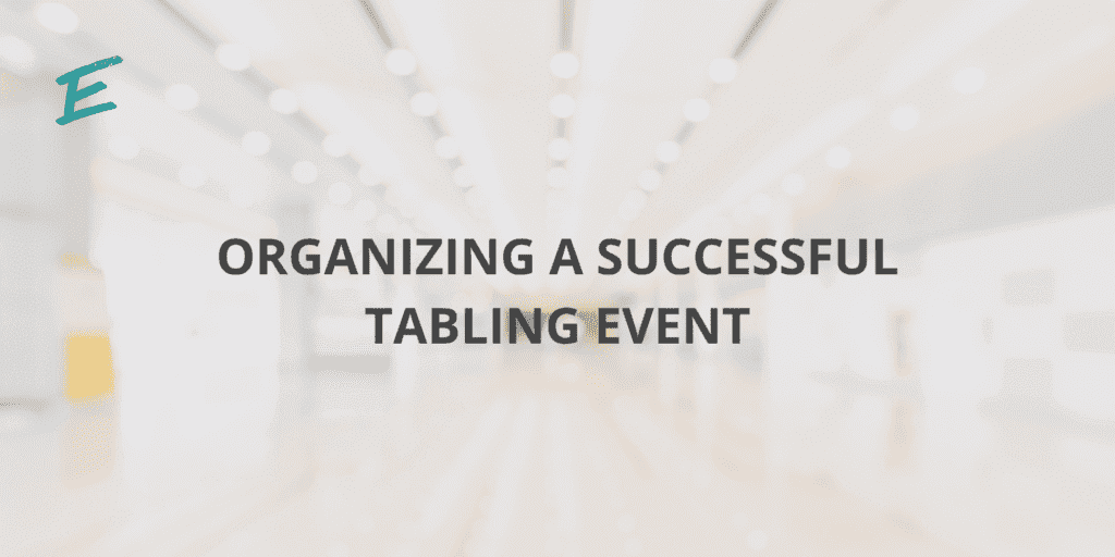 organizing a successful tabling event - AdvantEdge Workspace